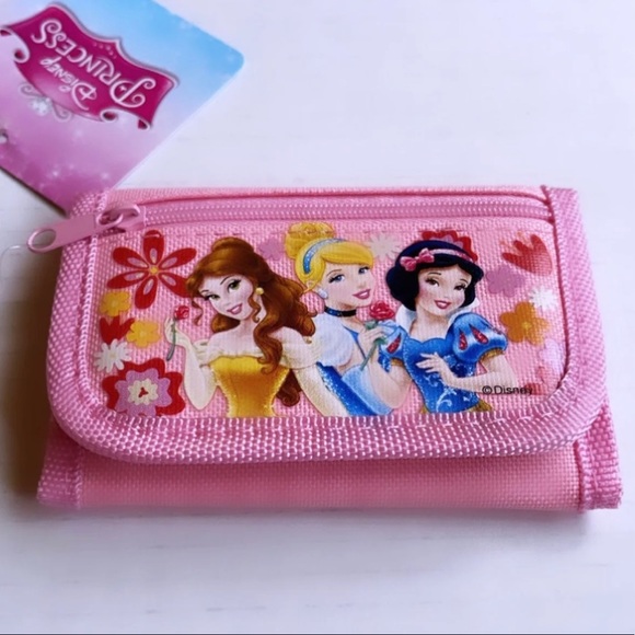 Disney | Accessories | Disney Princess Pink Trifold Wallet | Poshmark